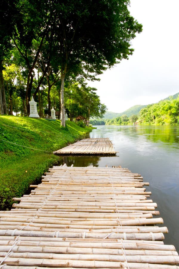 Raft stock photo. Image of bamboo, adventure, grass, raft - 21614058