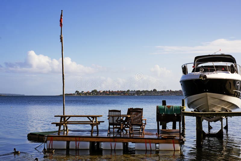 Raft with Chairs and Tables Stock Photo - Image of ship, tour: 33790528