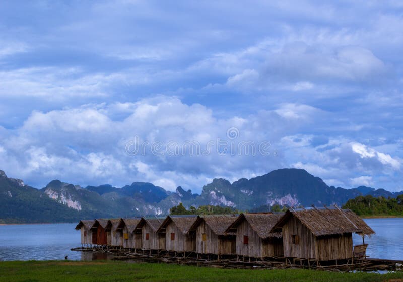 Raft house stock image. Image of house, landscape, mountain - 64877757