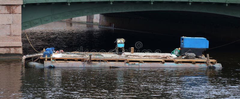 Motor raft wharf. stock photo. Image of nature, khao - 32381662