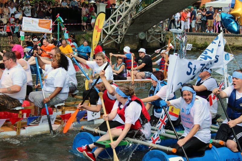 Raft races on the river editorial image. Image of person - 25951115