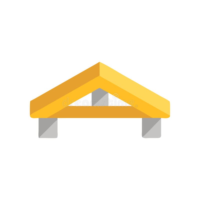 Rafter Icon for Structural Frame Design Stock Illustration ...