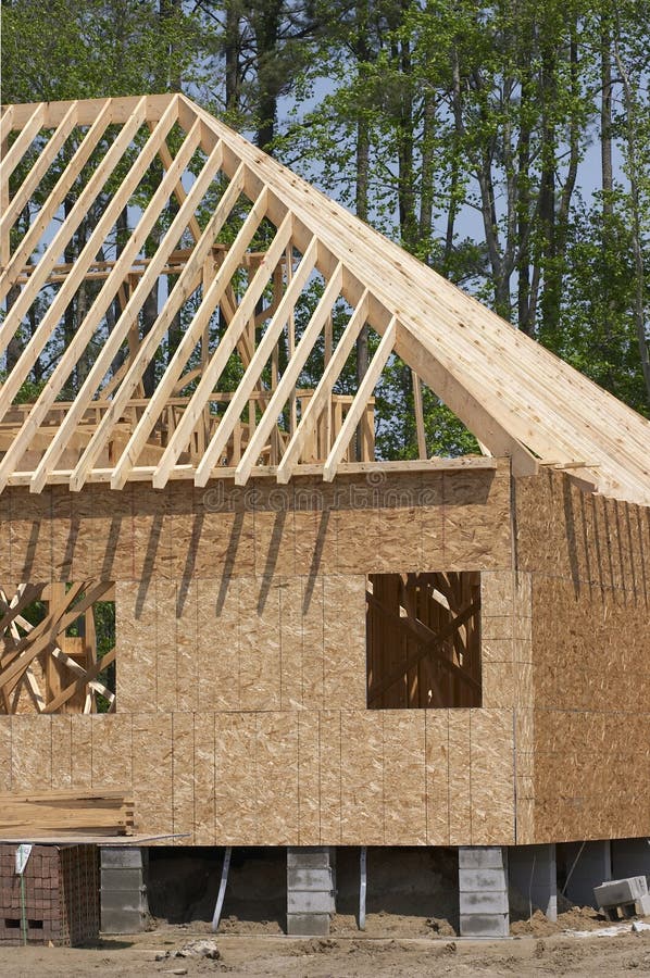 Roof frame rafters stock photo. Image of roof, project - 1603582