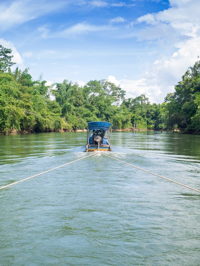 Rafting along the river stock photo. Image of boats, thailand - 59366786