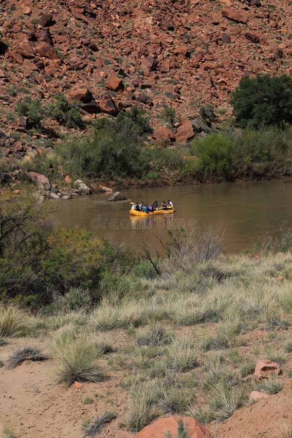 Rafting Down the Colorado River Editorial Stock Photo - Image of canyon ...