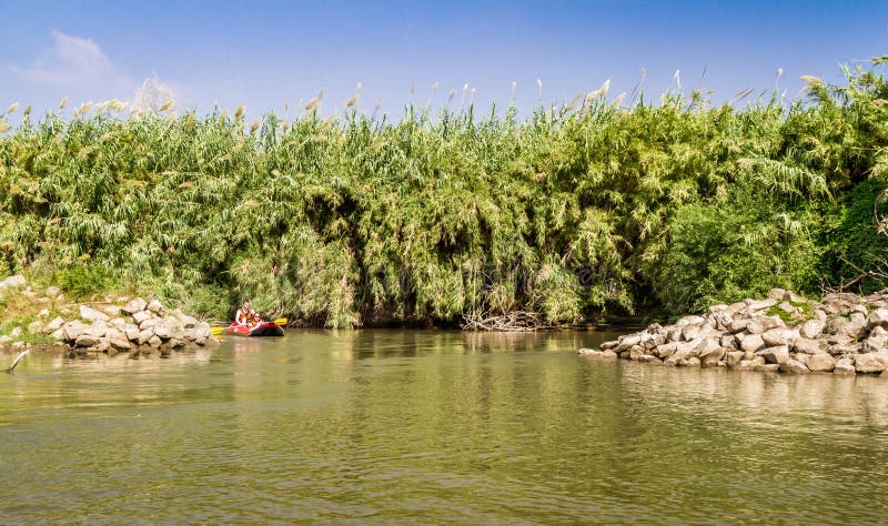 Rafting on the Jordan River in Israel Editorial Stock Image - Image of ...
