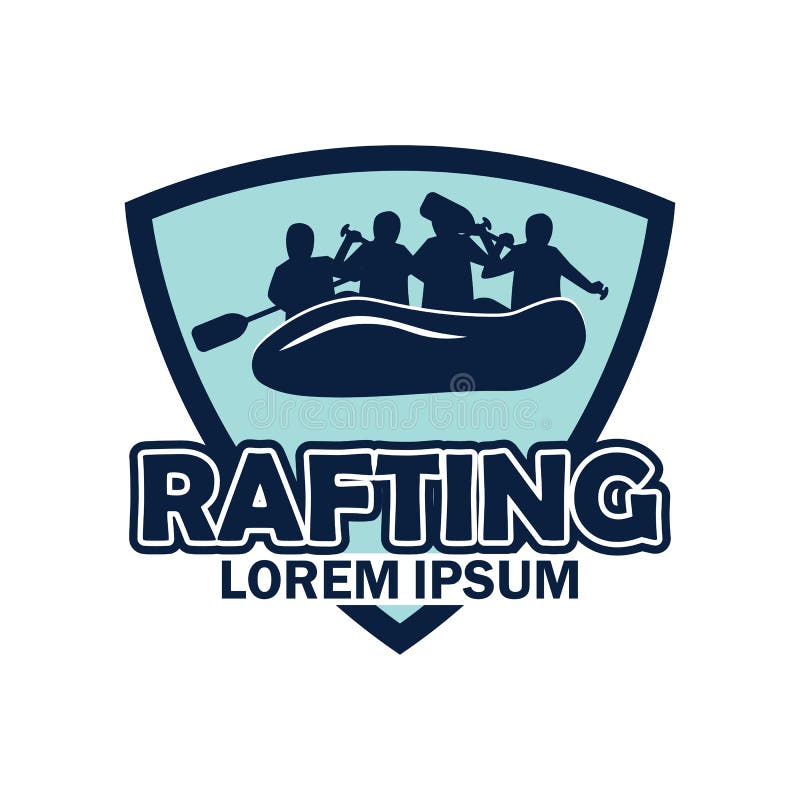 Rafting Logo with Text Space for Your Slogan / Tag Line Stock Vector ...