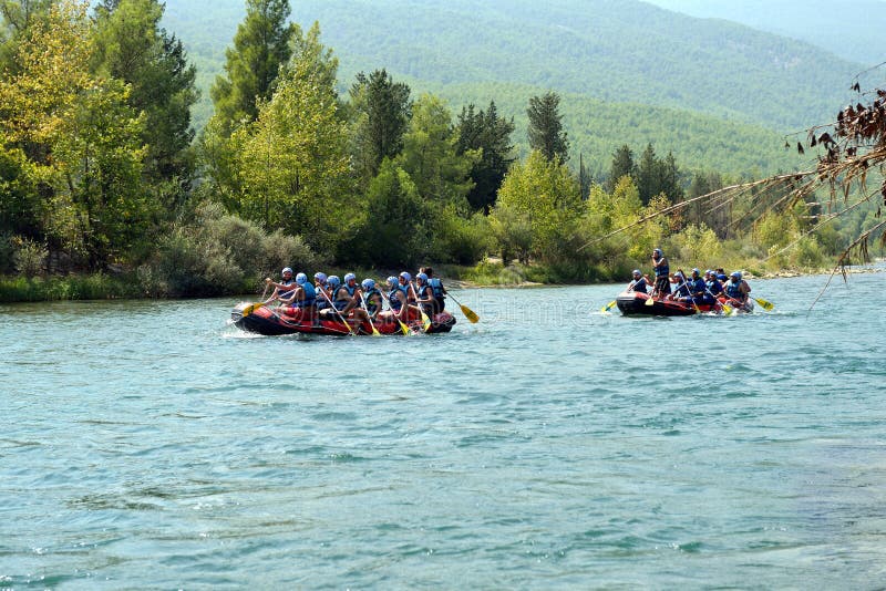 Rafting editorial photography. Image of river, holidays - 75581182