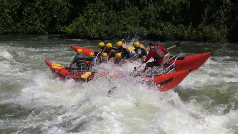 Rafting in Rough Waters the White Nile (children) Stock Video - Video ...