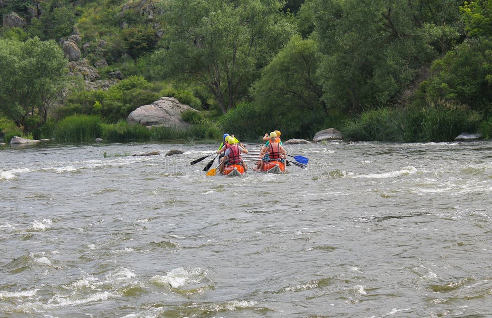 Rafting on Southern Bug River Editorial Stock Photo - Image of ...