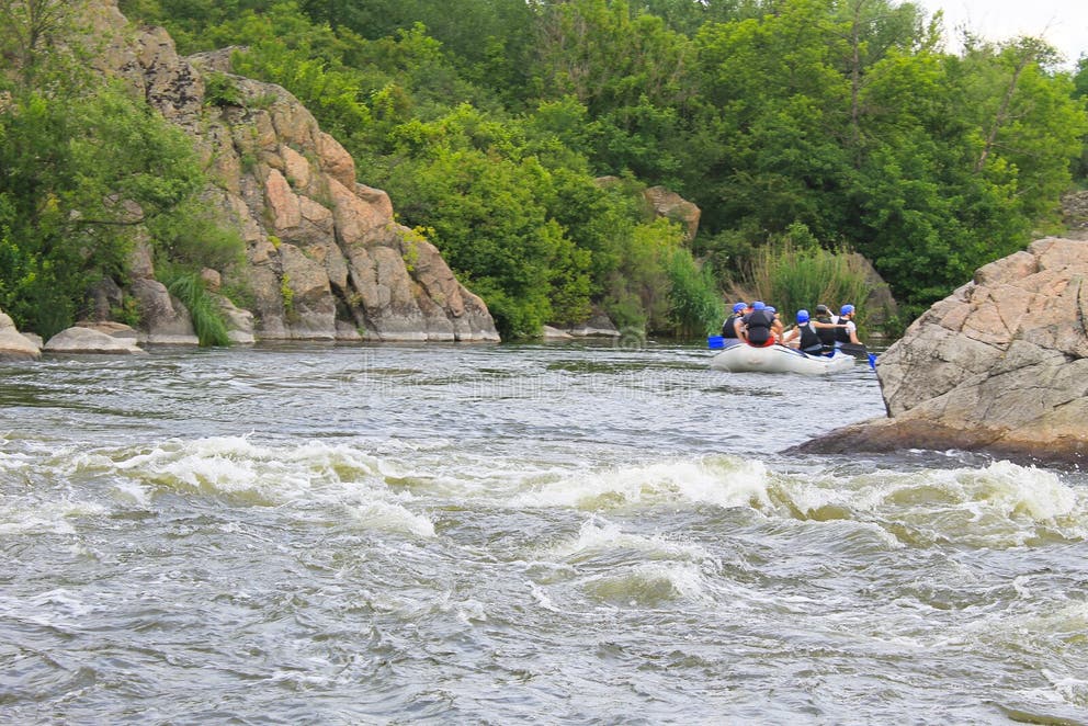 Rafting on Southern Bug River Editorial Photography - Image of power ...