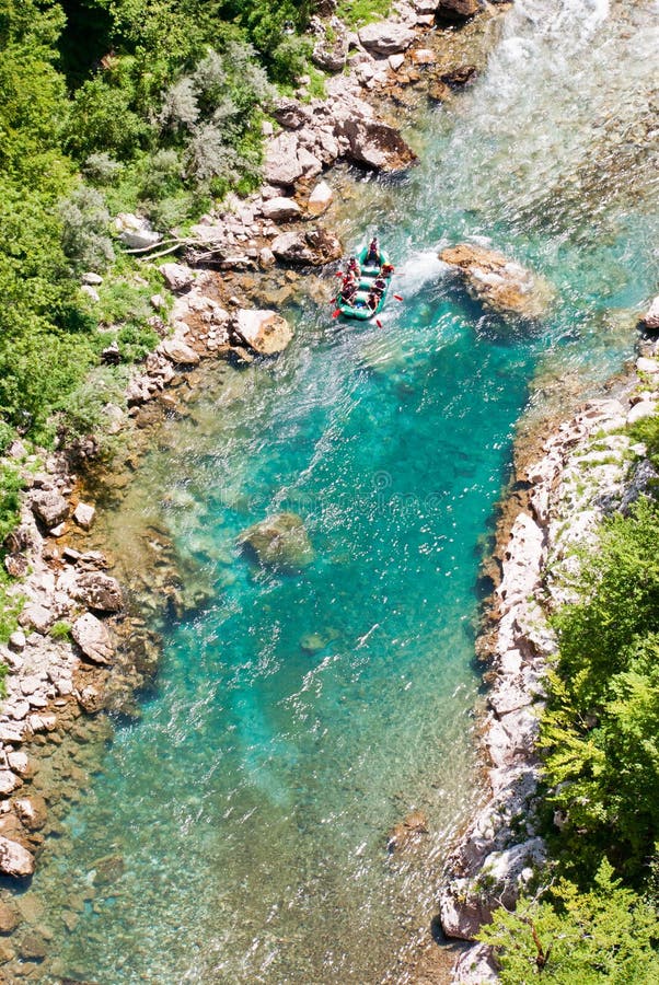 Rafting on Tara River, Montenegero Stock Image - Image of forests, june ...