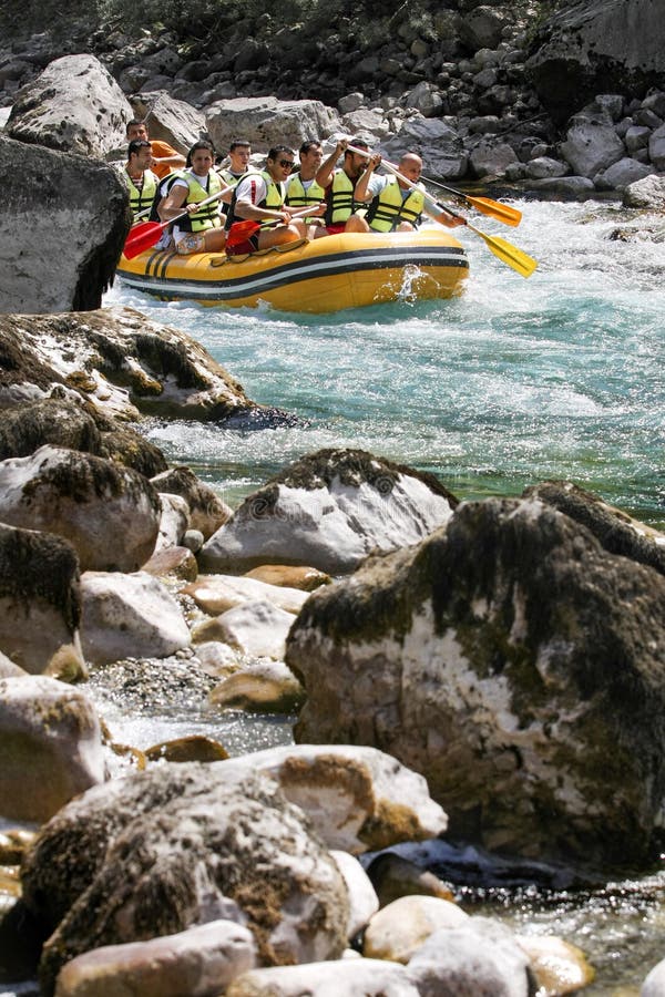 Rafting on Tara River, Montenegero Stock Image - Image of forests, june ...