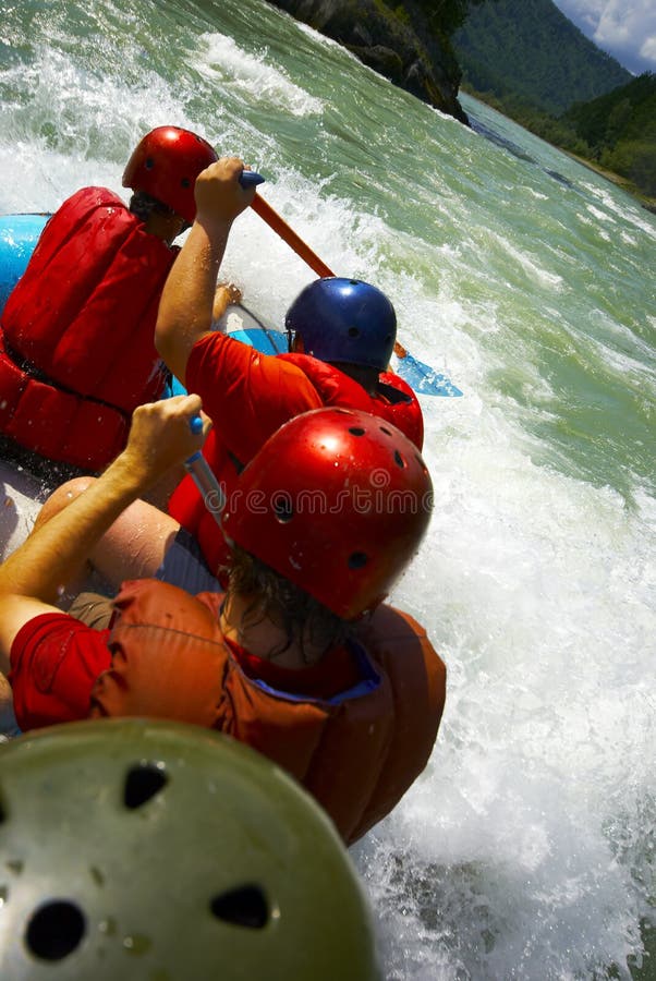 Rafting team close-up stock photo. Image of muscular - 10531474