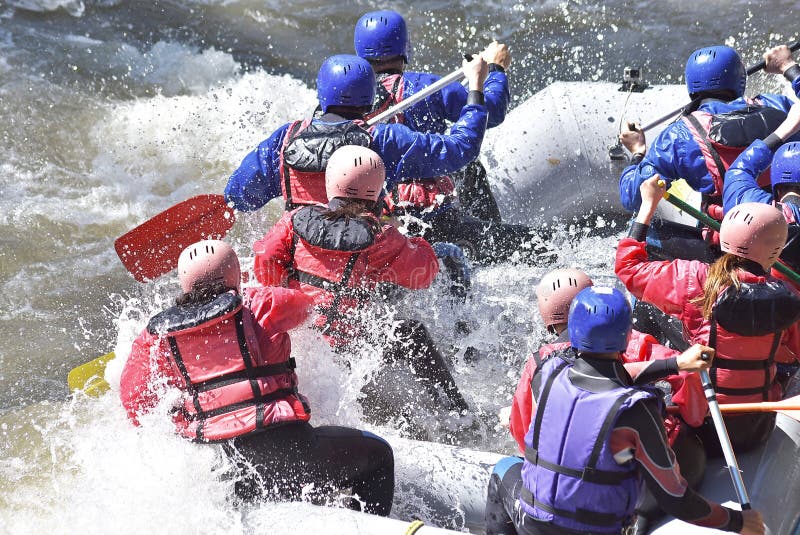 Rafting team unity stock image. Image of nautical, life - 10531503