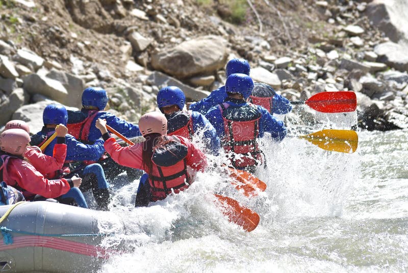 Rafting team unity stock image. Image of nautical, life - 10531503