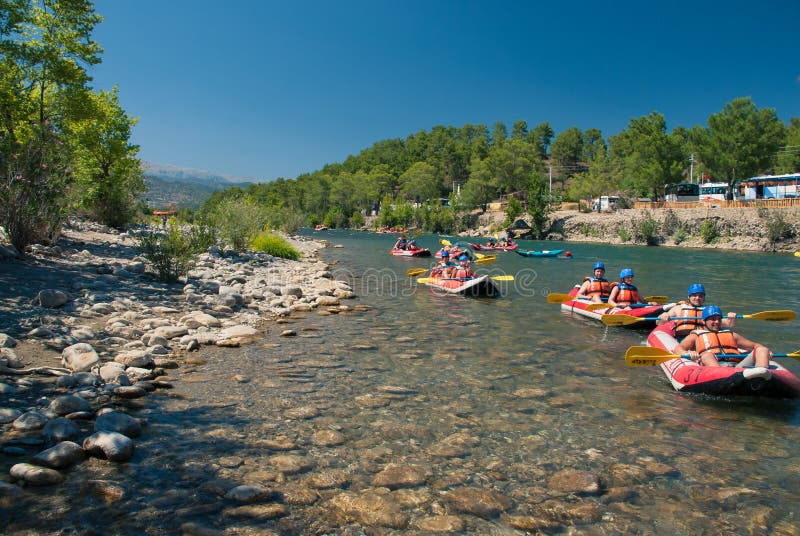 Rafting in Turkey editorial stock photo. Image of vacation - 65868098