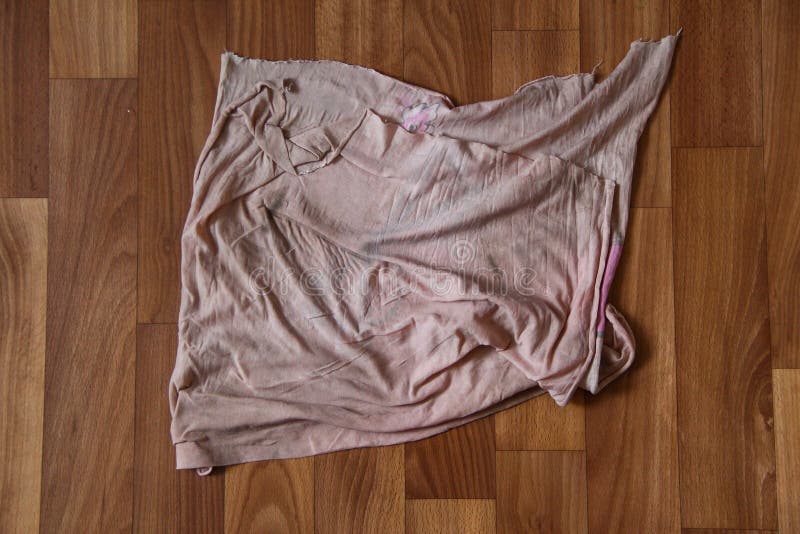 Woman Washing the Floor with a Rag, First Person View Stock Image ...