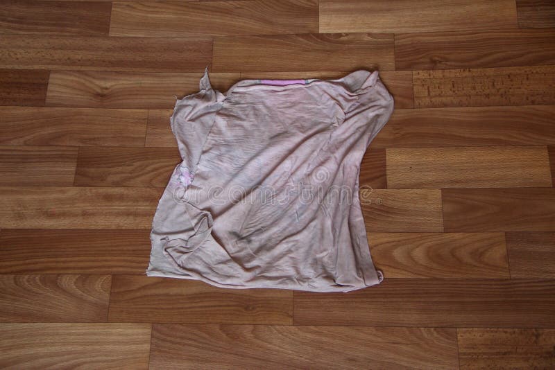 Rag for Cleaning the Floor on a Floor Stock Photo - Image of domestic ...