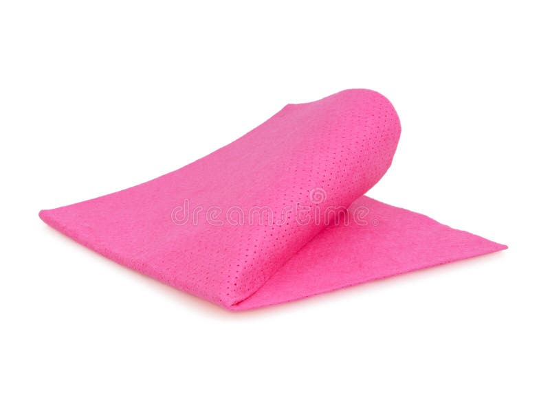 Rag for Cleaning Microfibre Isolated on the White Stock Photo - Image ...