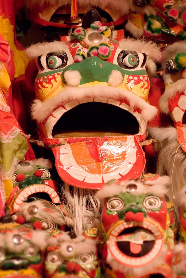 Rag Dolls of Chinese Toys Dragon and Lion Stock Image - Image of ...