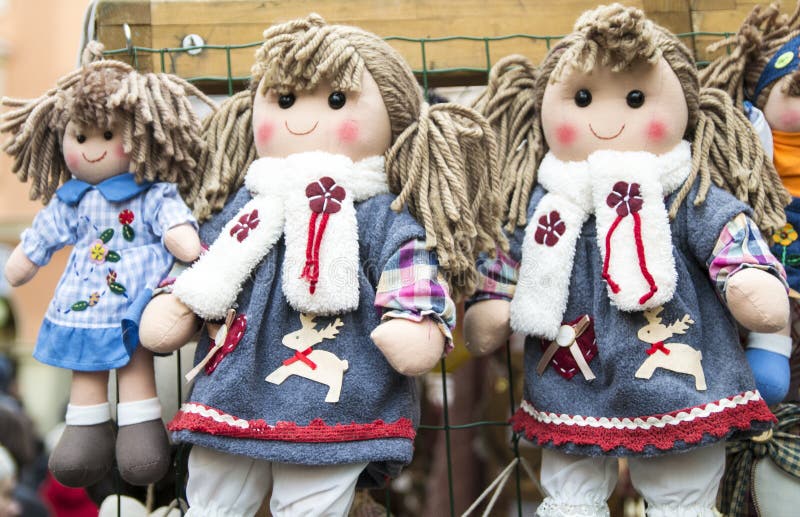 Rag dolls stock image. Image of lovely, handmade, feminine - 48648837
