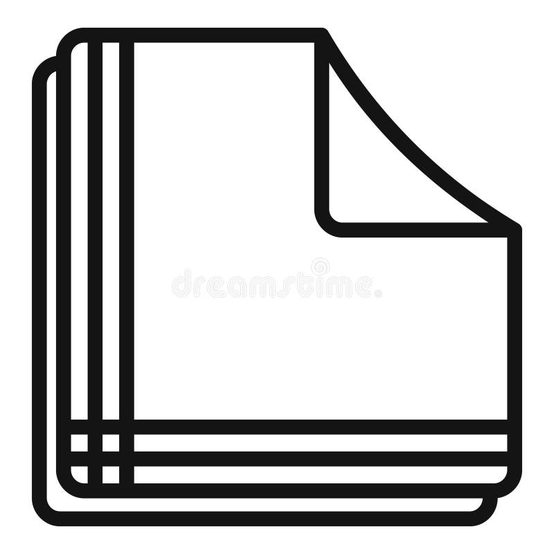 Rag Handkerchief Icon Outline Vector Stock Vector - Illustration of ...