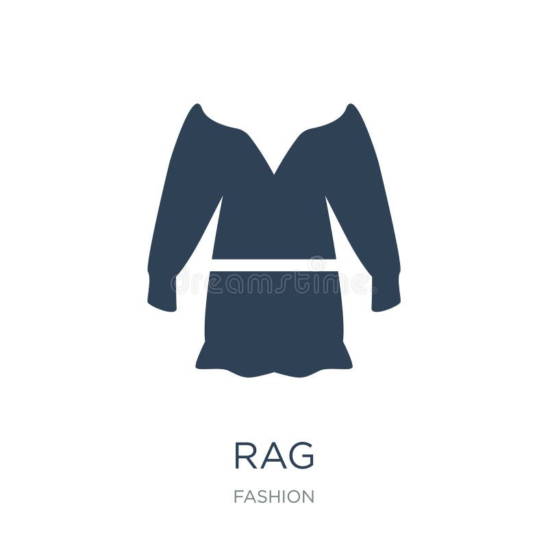Rag Icon in Trendy Design Style. Rag Icon Isolated on White Background ...