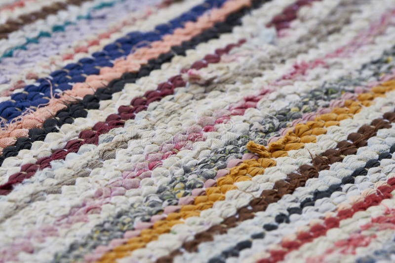 Rag rug stock image. Image of background, carpet, tying - 98592887