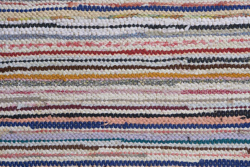 Rag rug stock photo. Image of tying, colourful, skill - 98592756