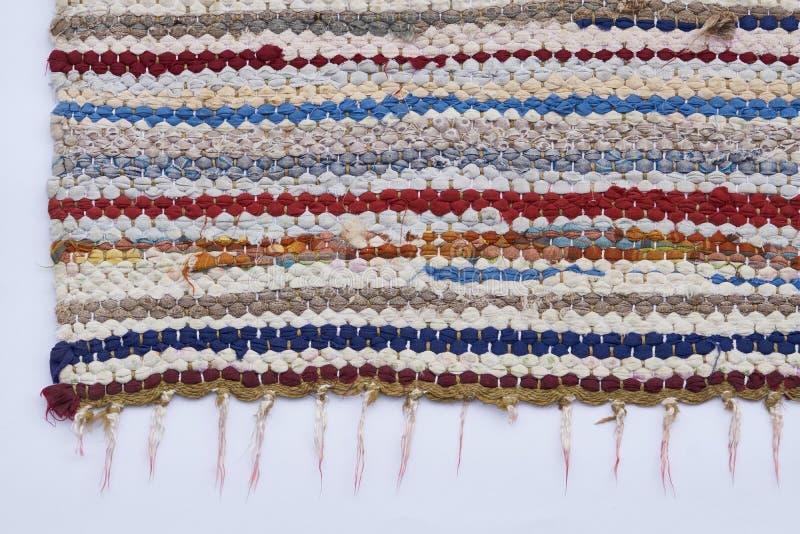 Rag rug stock photo. Image of background, needlework - 98592776