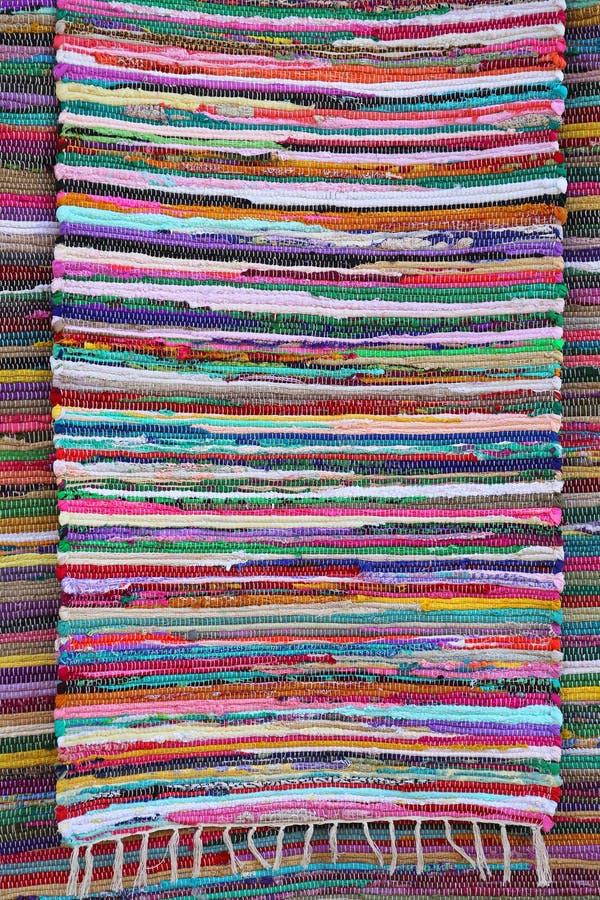 Rag Rug stock image. Image of wool, hand, colorful, carpet - 54764889