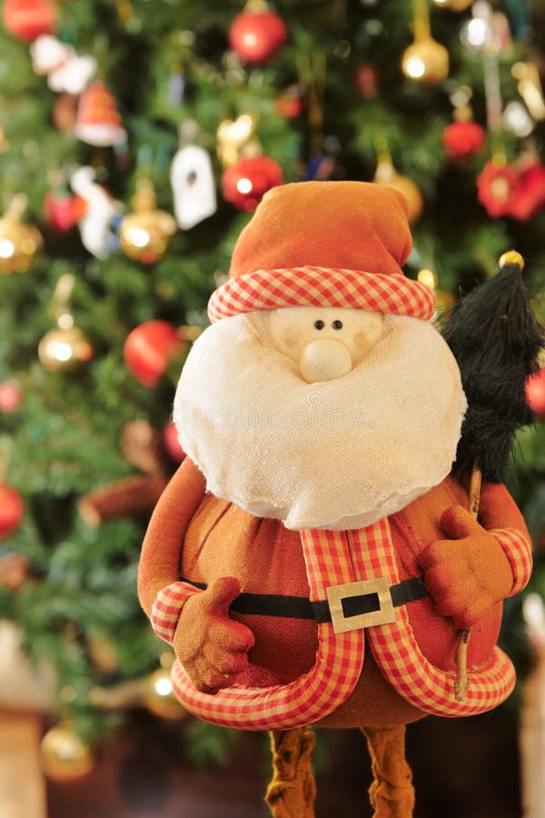 Rag Santa stock image. Image of green, holyday, noel, santa - 7365327