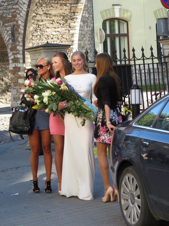 Ragazze Sexy A Tallinn Estonia Immagine Editoriale Immagine Di