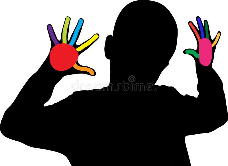 Ragazzo Che Mostra Dieci Dita Illustrazione Vettoriale - Illustrazione ...