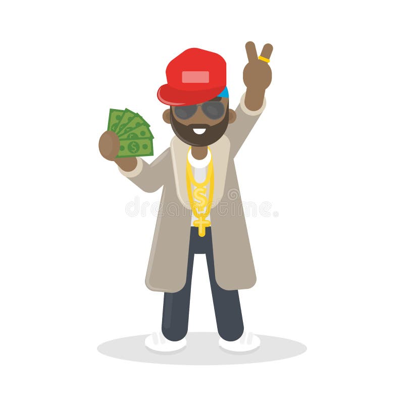 Illustrazione Dell'avatar Del Rapper Gangsta D'avanguardia ...