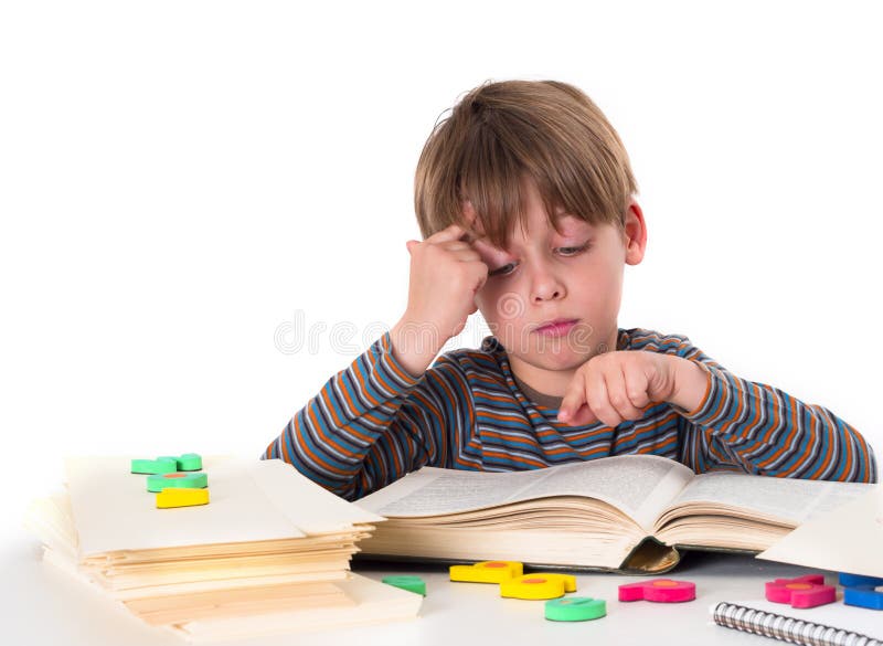 Ragazzo laborioso immagine stock. Immagine di presidenza - 43072471