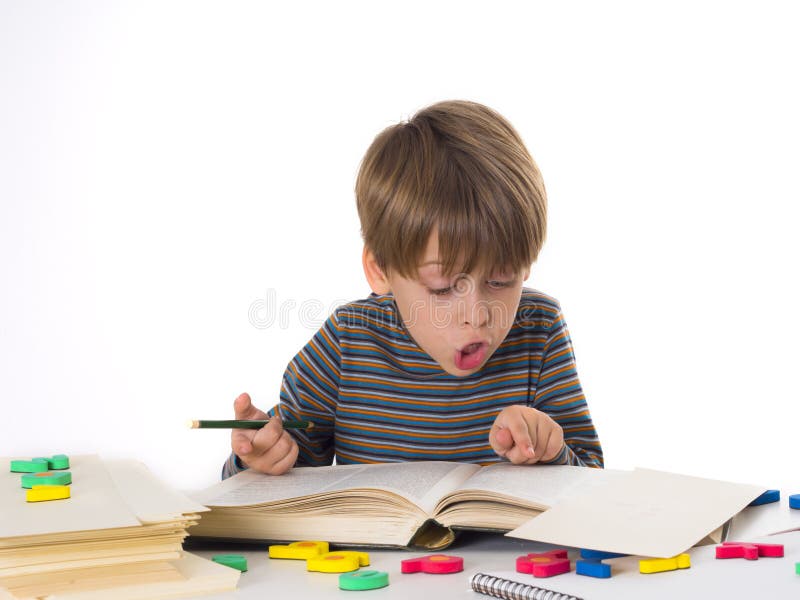 Ragazzo laborioso immagine stock. Immagine di presidenza - 43072471