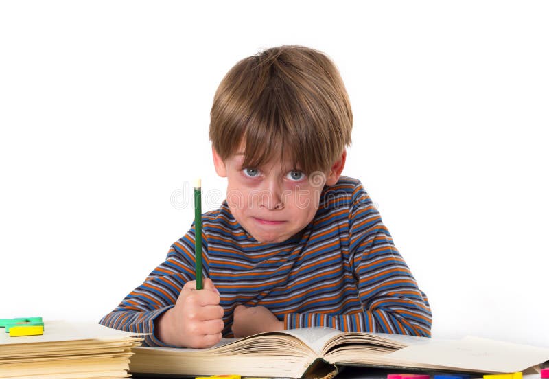 Ragazzo laborioso immagine stock. Immagine di presidenza - 43072471