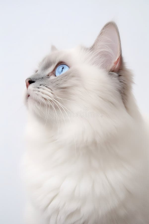 Ragdoll Cat Posing stock illustration. Illustration of profile - 280719537