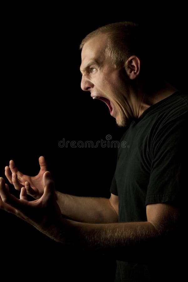 Rage stock photo. Image of black, dark, mouth, irate - 10486358