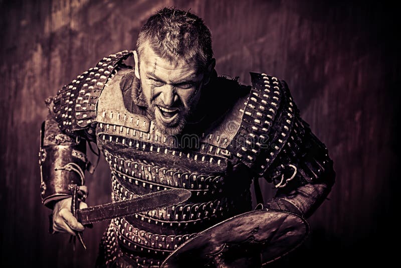 Rage of battle stock image. Image of conqueror, armor - 38498923