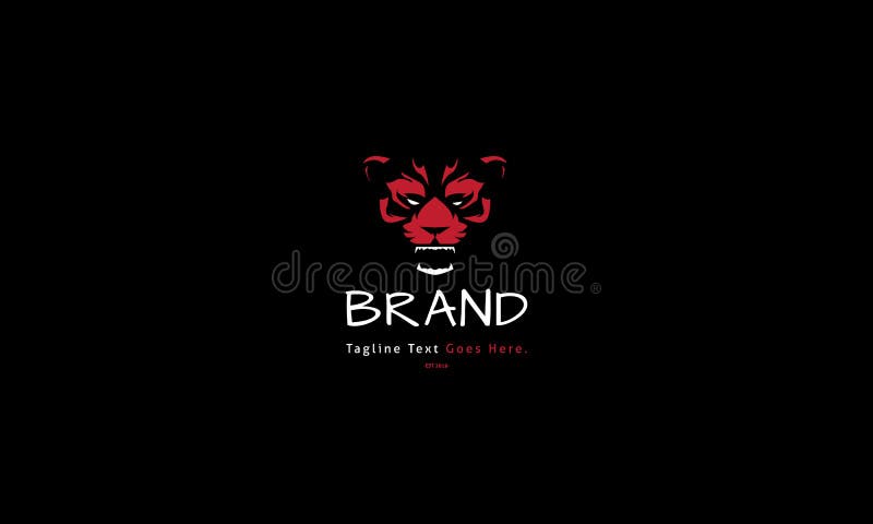Rage Beast Animal Red Vector Logo Image Stock Vector - Illustration of ...