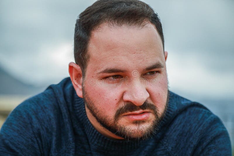 Rage and Fury in the Face of a Man Stock Photo - Image of negative ...