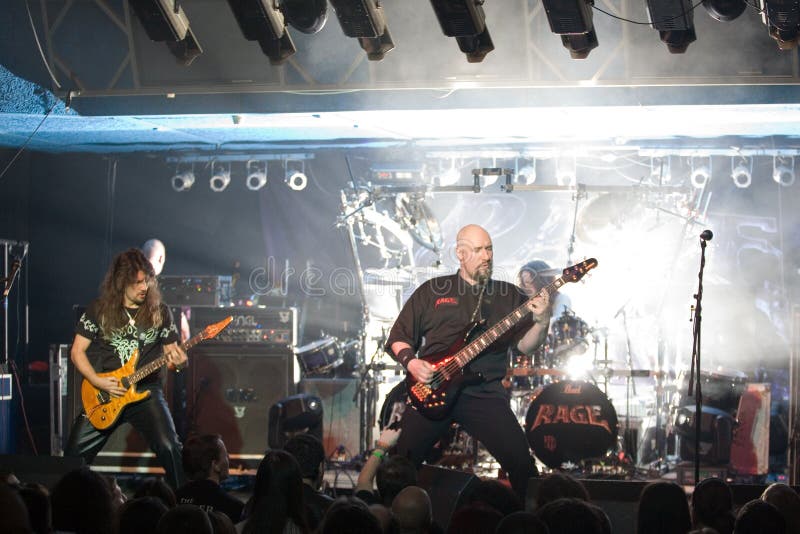 RAGE, German Heavy Metal Band Perform Editorial Image - Image of rage ...