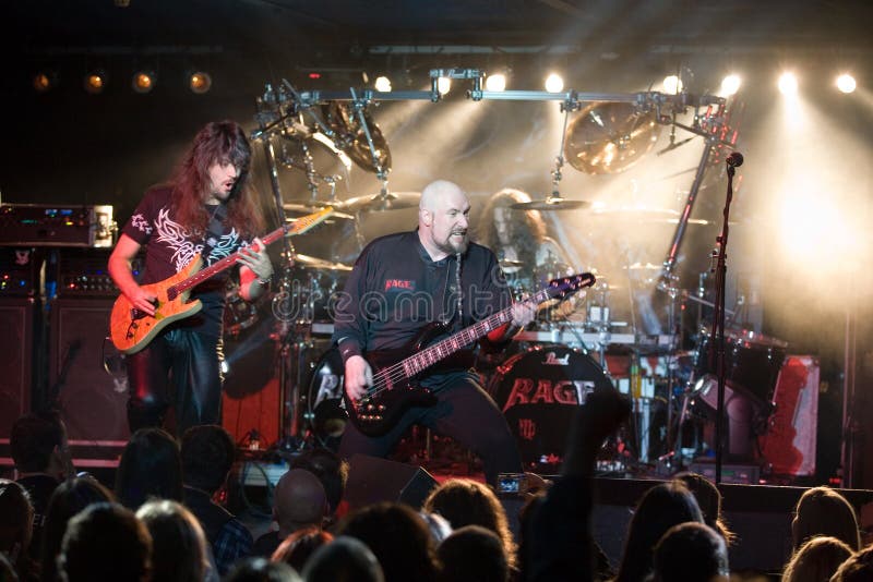 RAGE, German Heavy Metal Band Perform Editorial Stock Image - Image of ...