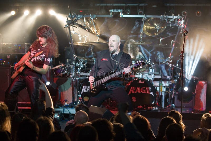 RAGE, German Heavy Metal Band Perform Editorial Image - Image of music ...