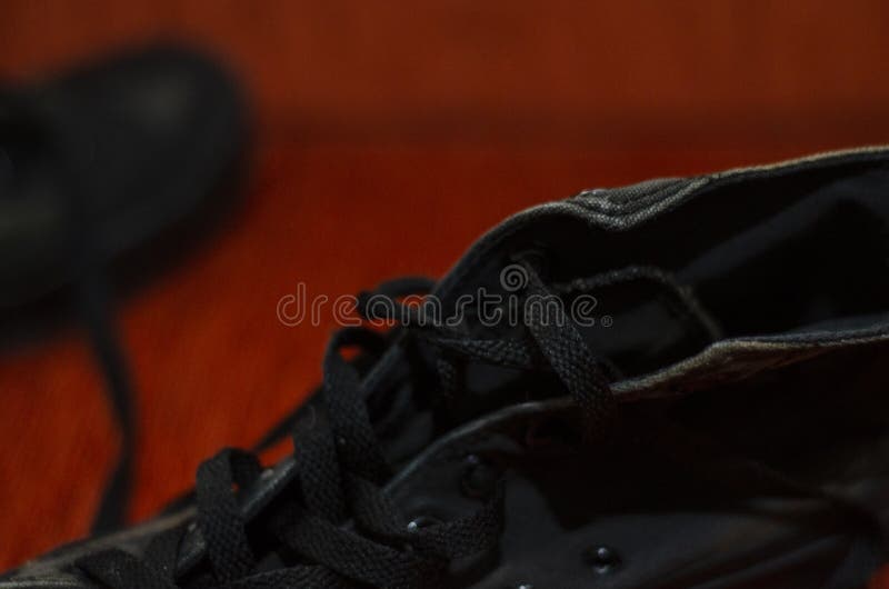 Ragged Black Stylish Shoes, Vintage Black Stylish Shoes Stock Image ...