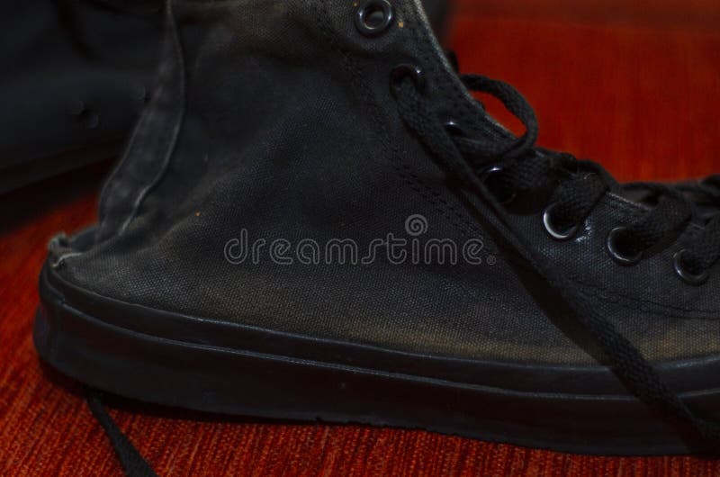 Ragged Black Stylish Shoes, Vintage Black Stylish Shoes Stock Image ...