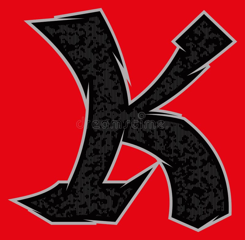 Ragged Gothic Vector Letter.Art Font. Stock Vector - Illustration of ...